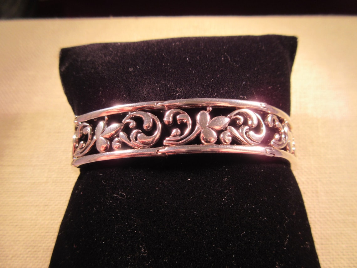 Vintage Sterling Silver Bracelet - Etsy