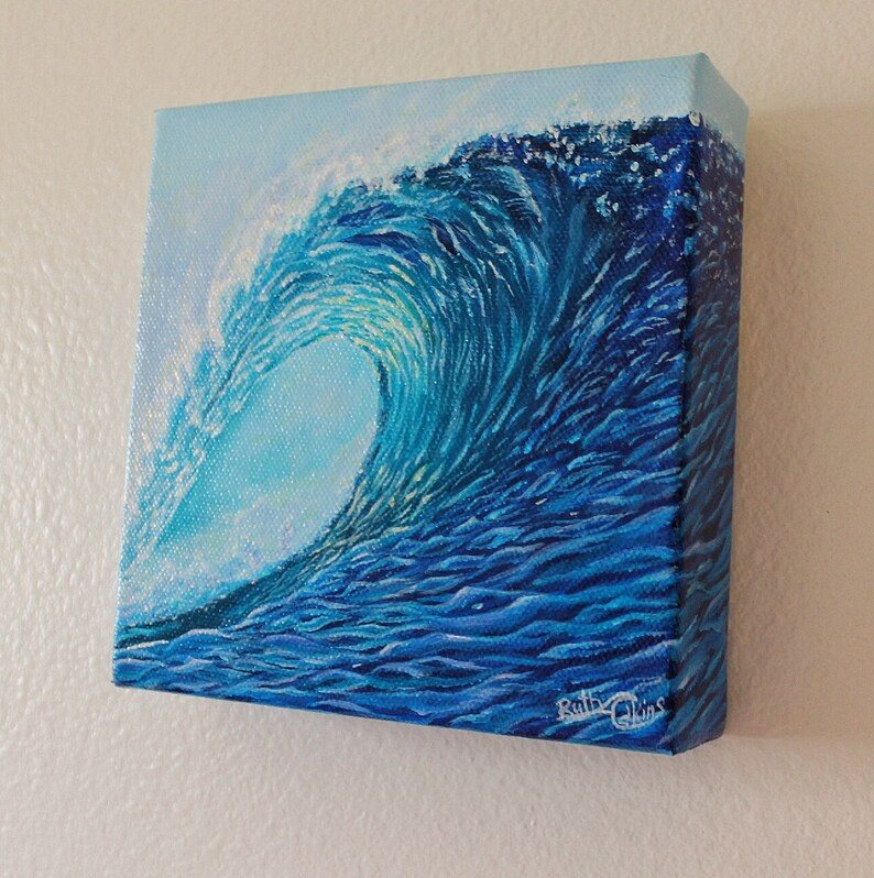 Blue Foam, Wave, Hawaii - Etsy