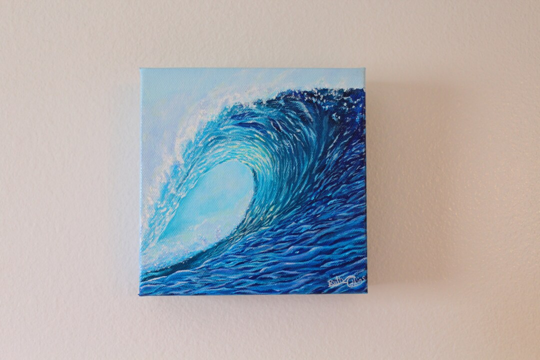 Blue Foam, Wave, Hawaii - Etsy