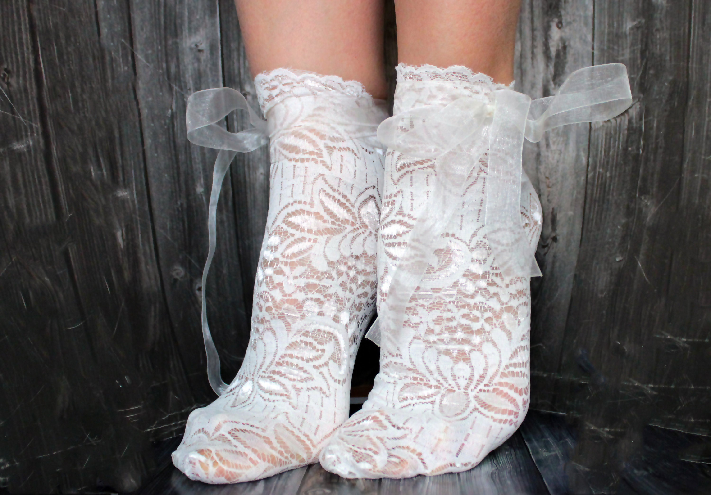 White Lace Socks Fashion Socks Crew Socks Bridal Lace Socks | Etsy