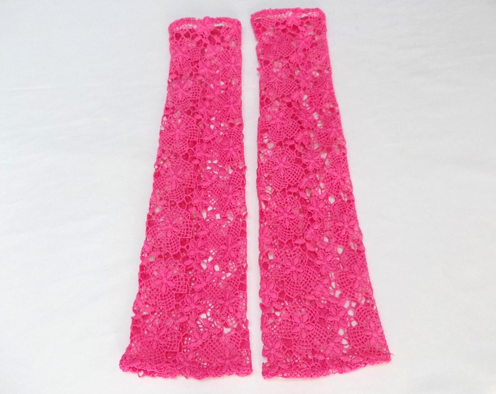 Extra Long Pink Lace Gloves, Belly Dance Costume Accessories, Opera ...