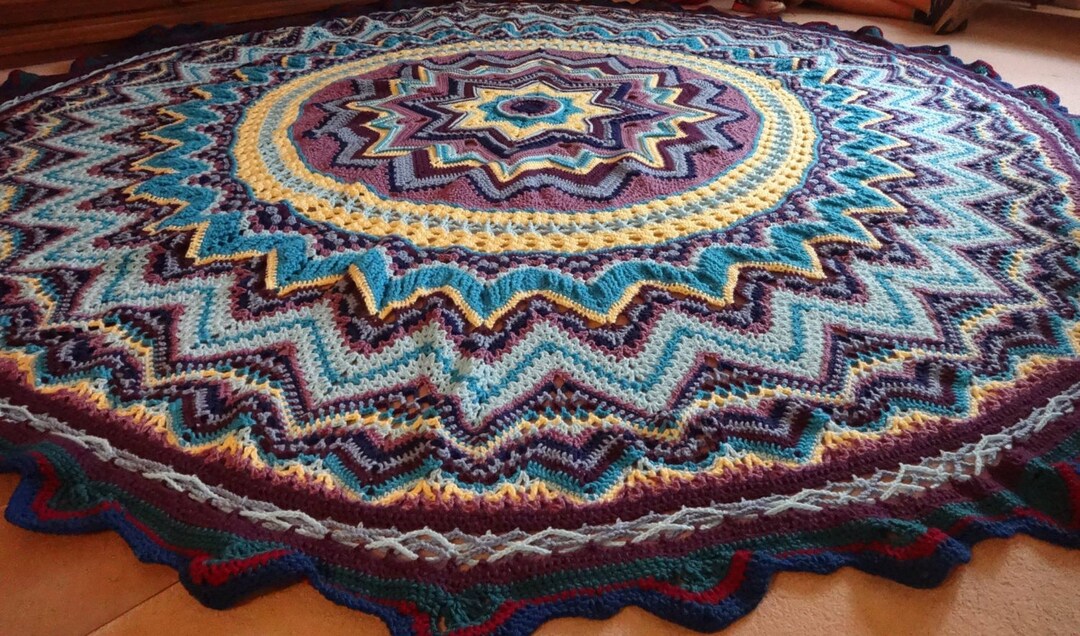 Afghan, Crochet, Galaxy of Change (CUSTOM ORDERS ONLY), King Size ...