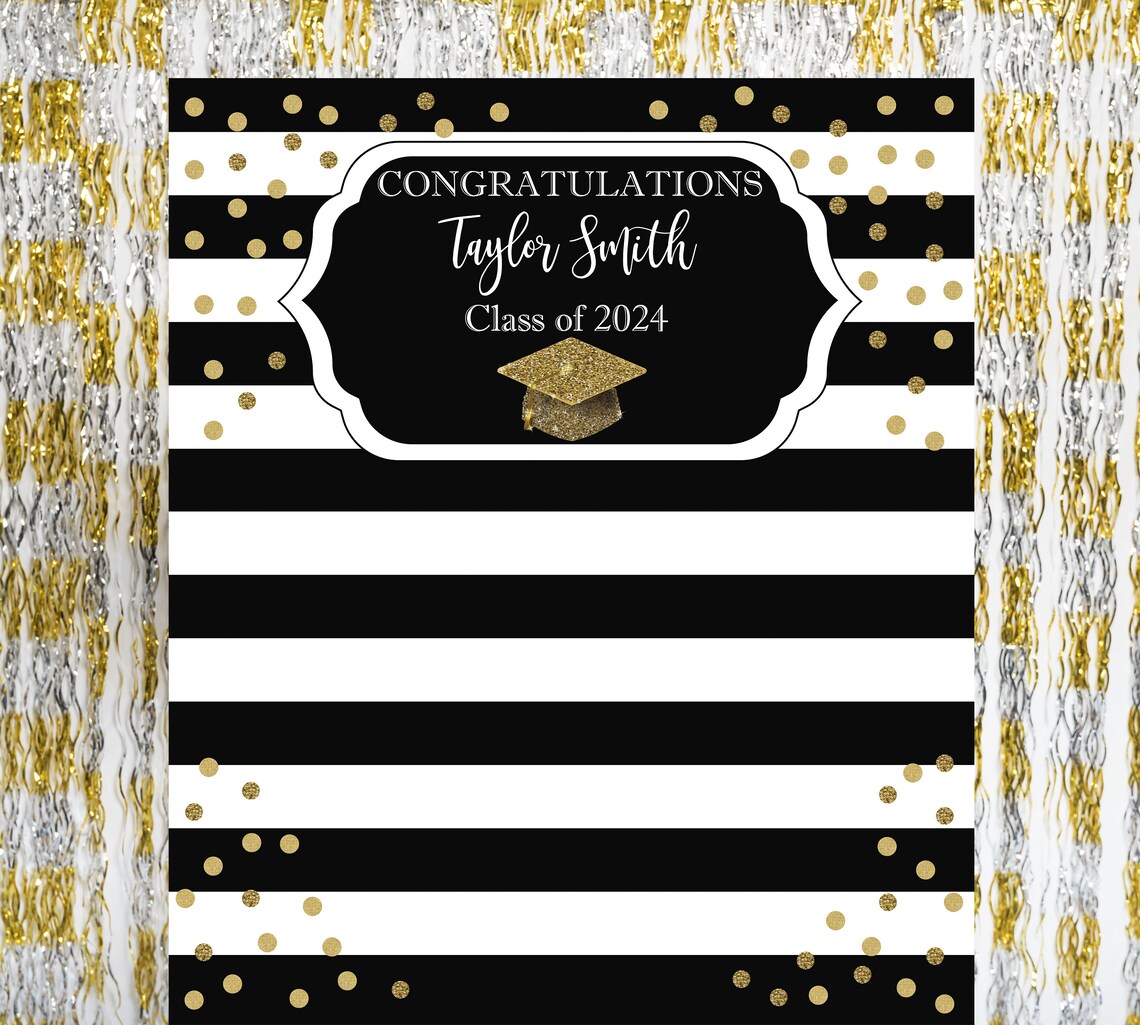 Seniors, Graduation, Photo Backdrop, Personalized Photo Backdrop Class ...