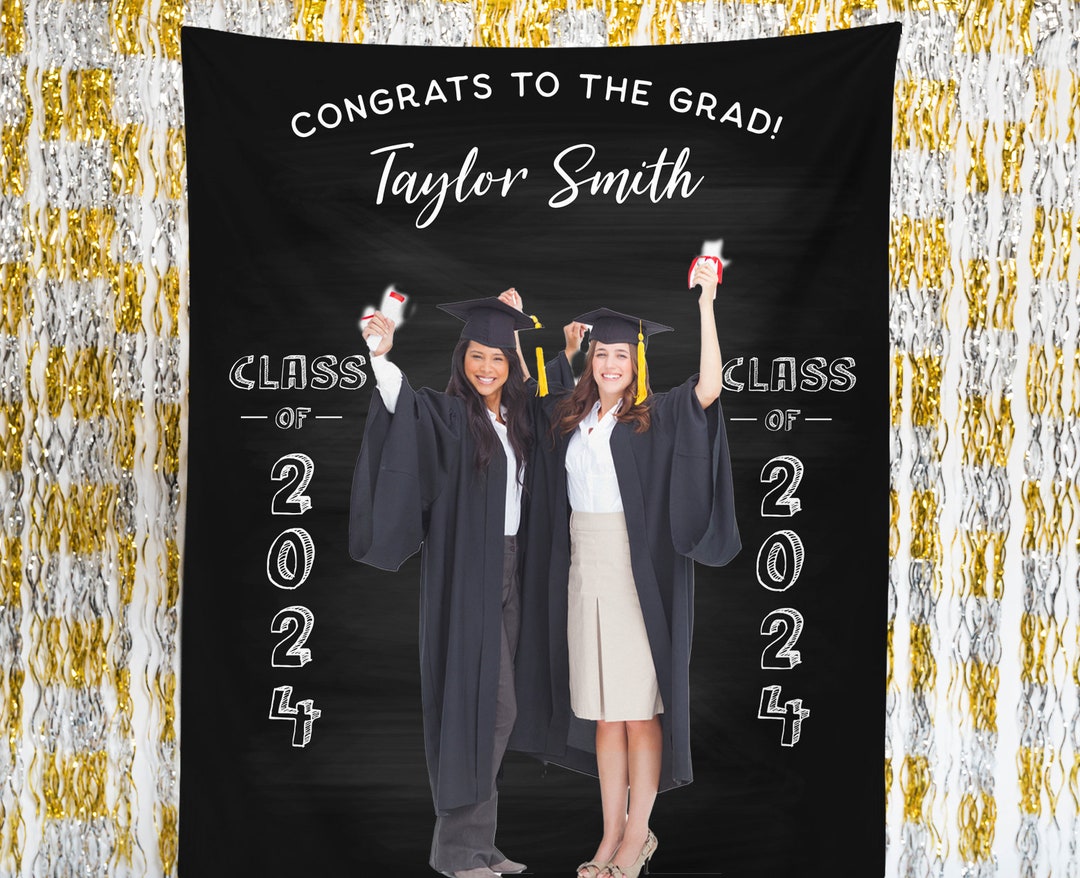 Seniors, Graduation, Photo Backdrop, Personalized Photo Backdrop Class ...