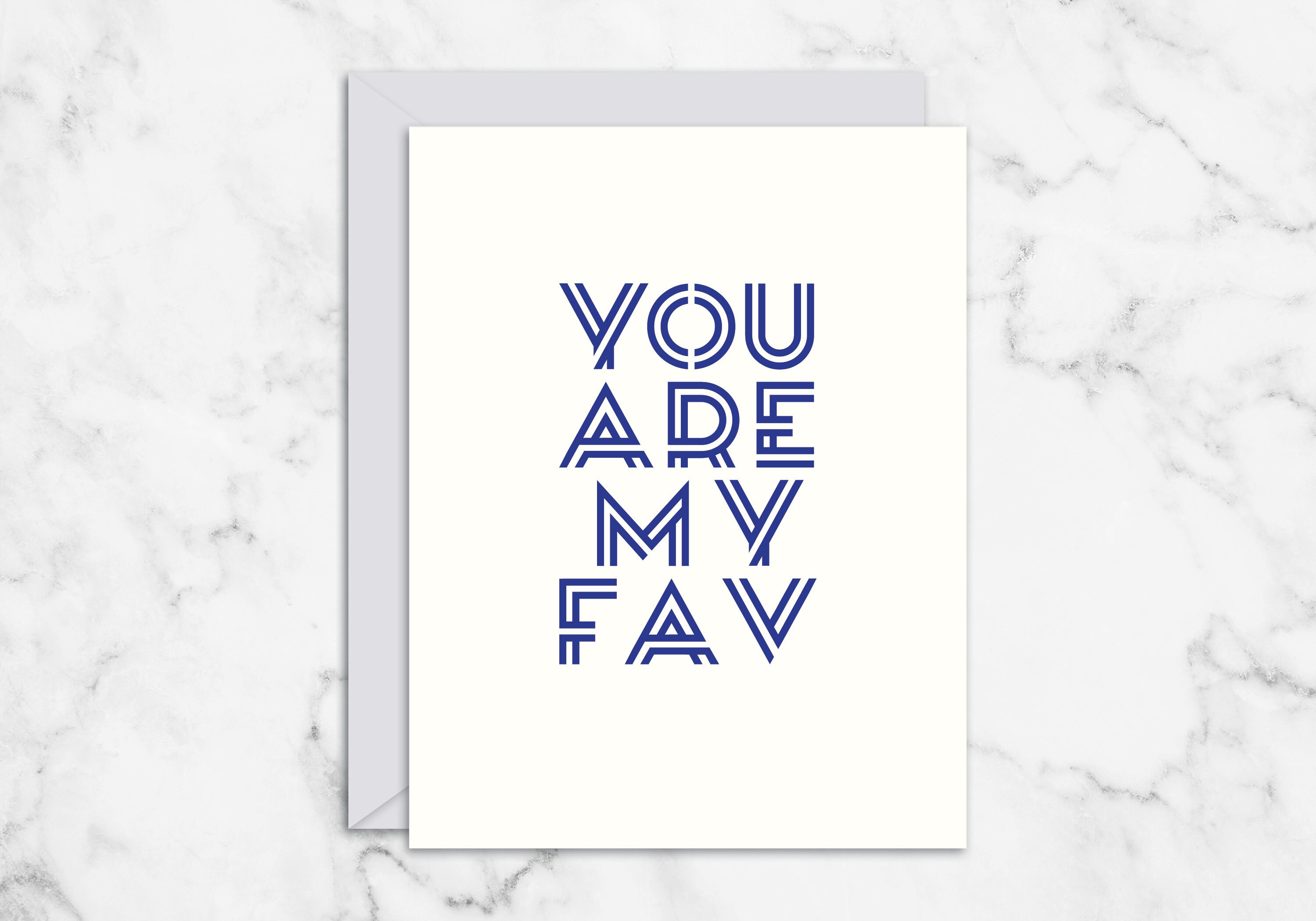 You Are My Fav, Encouragement Card, Love - Etsy