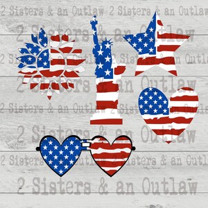 Stars & Stripes Bundle Svg. Flag. Patriotic Svg. 4th of July Svg ...