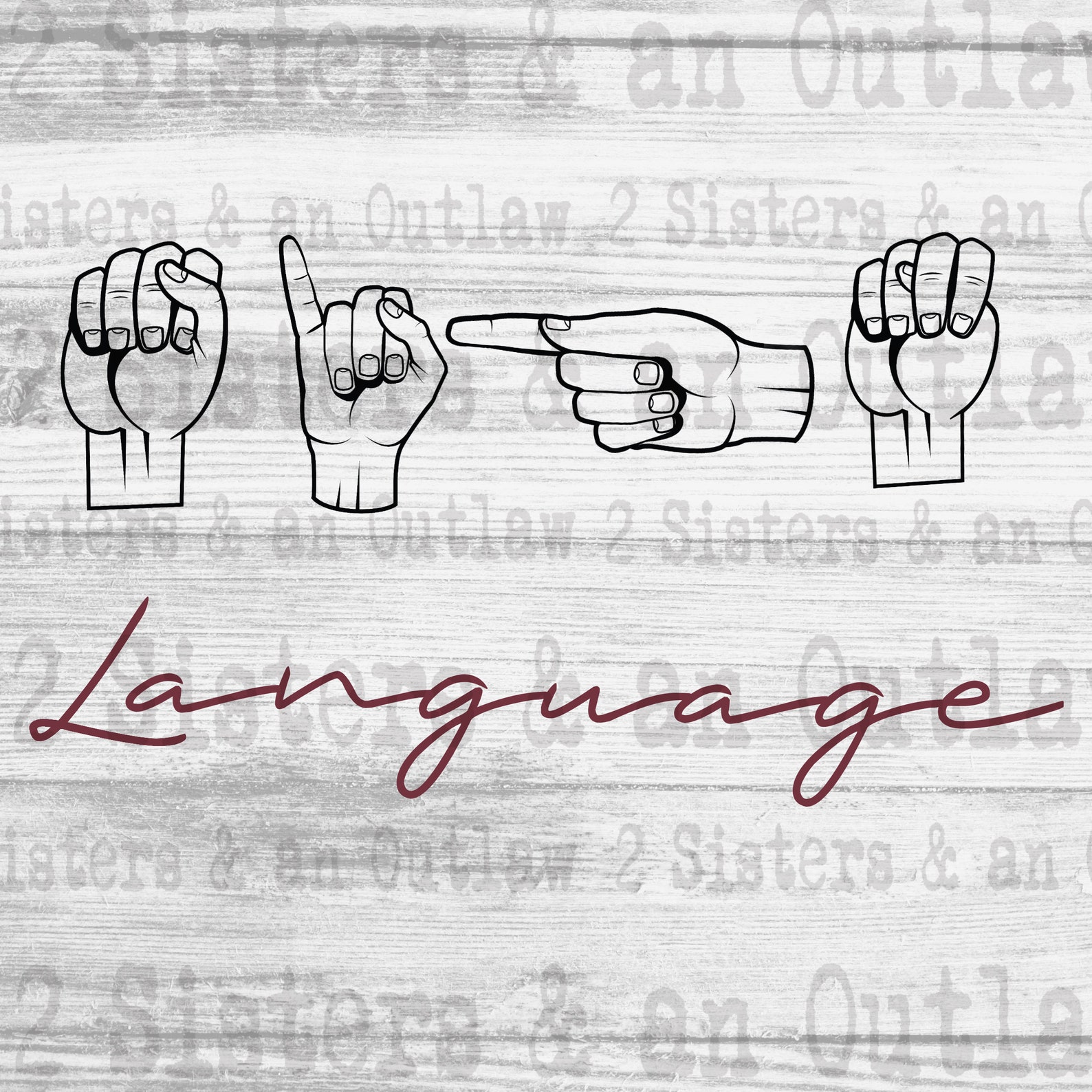 ASL Svg. Sign Language Svg. Svg. JPG. PNG. Digital Download. Cricut. - Etsy