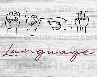 Skeleton I Love You and Skeleton Hand ASL Sign Language SVG, Pdf, PNG ...