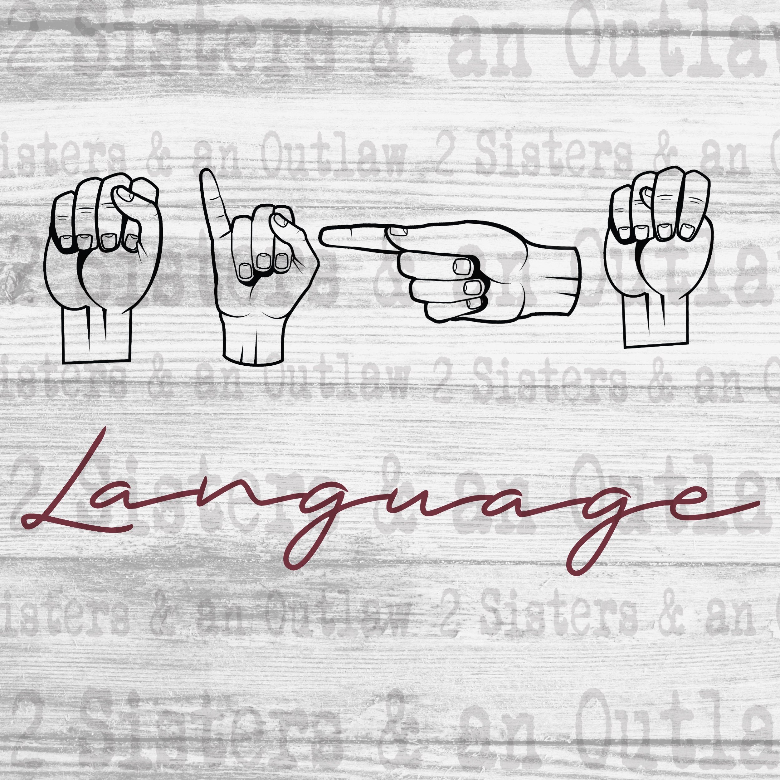 ASL Svg. Sign Language Svg. Svg. JPG. PNG. Digital Download. | Etsy