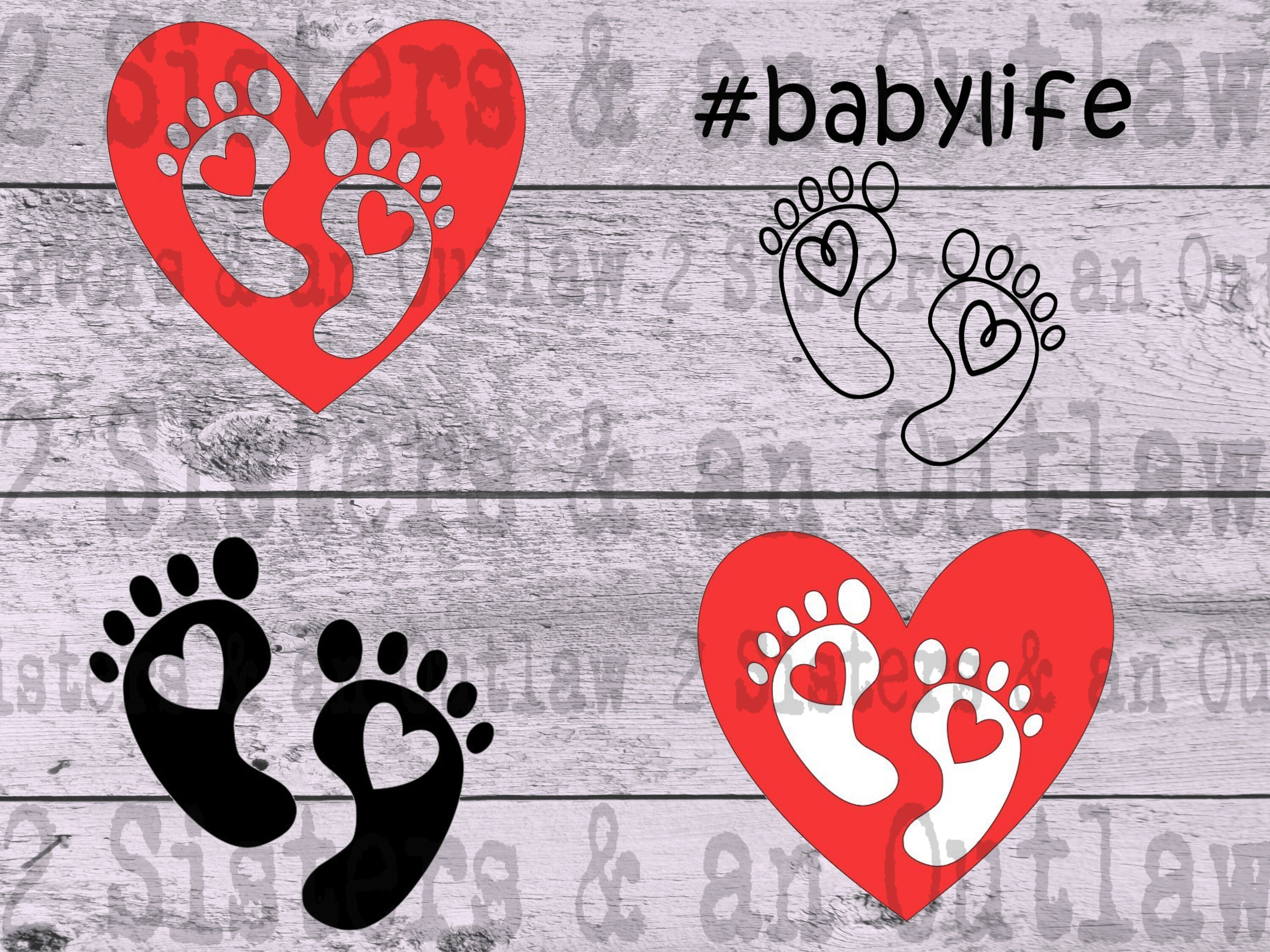 Baby Footprint Svg. Baby Life Svg Bundle. Baby Onesie Svg. | Etsy