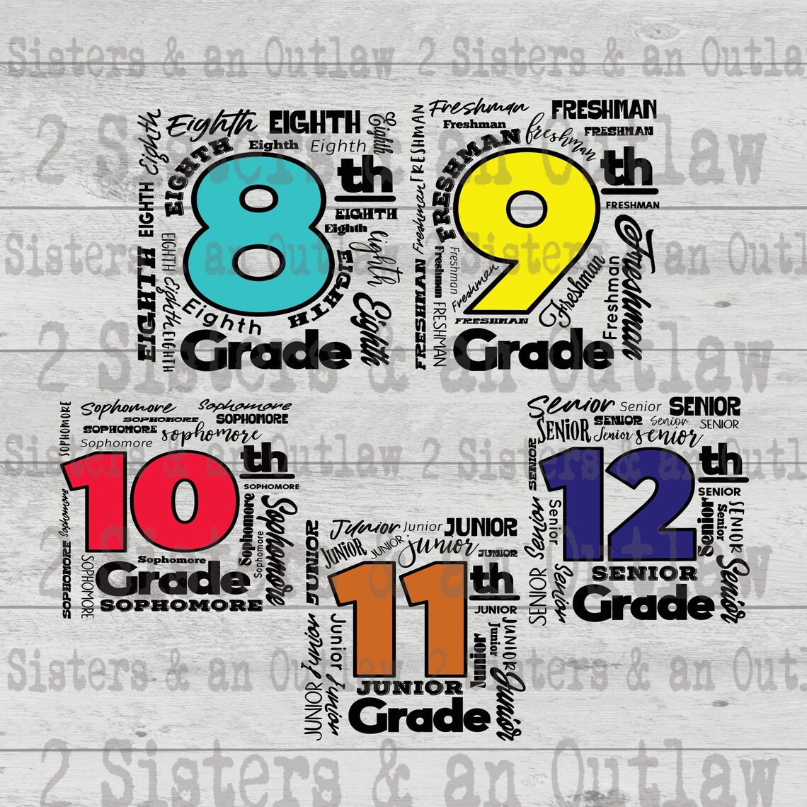 Senior. Junior. Sophomore. Freshman. 1st. 2nd. 3rd. 4th. 5th. | Etsy