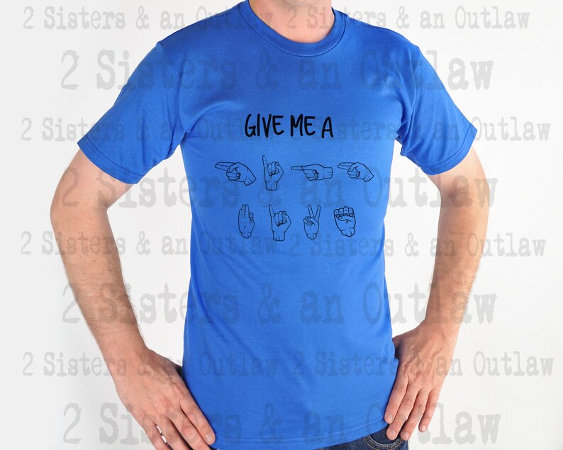 Give Me a High Five Svg. ASL. Sign Language. Svg. JPG. PNG. | Etsy