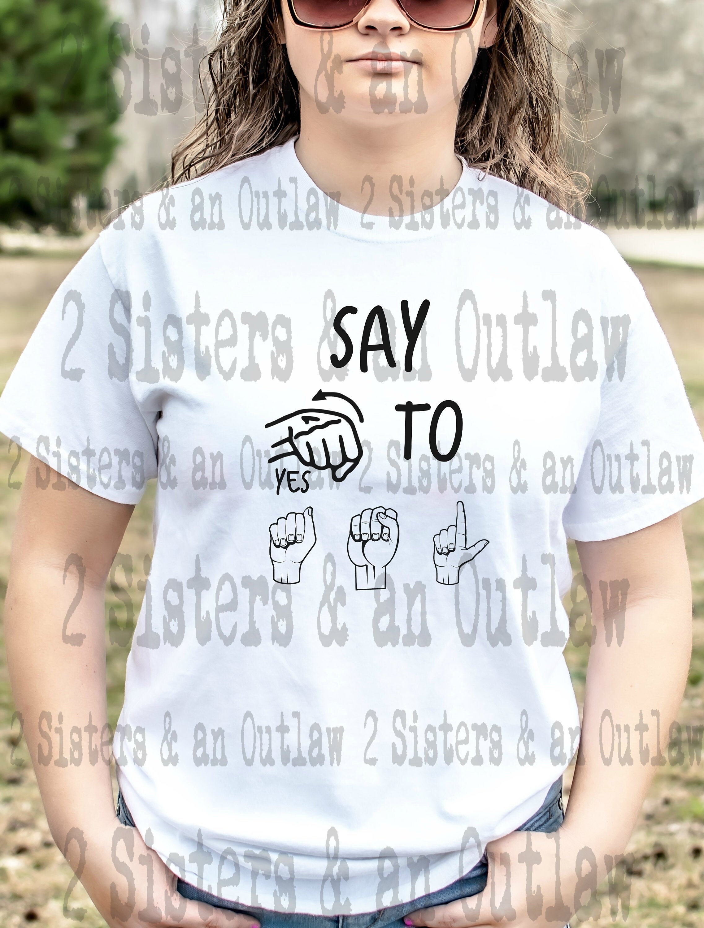 Say Yes to ASL Svg. American Sign Language Svg. Sign Language - Etsy