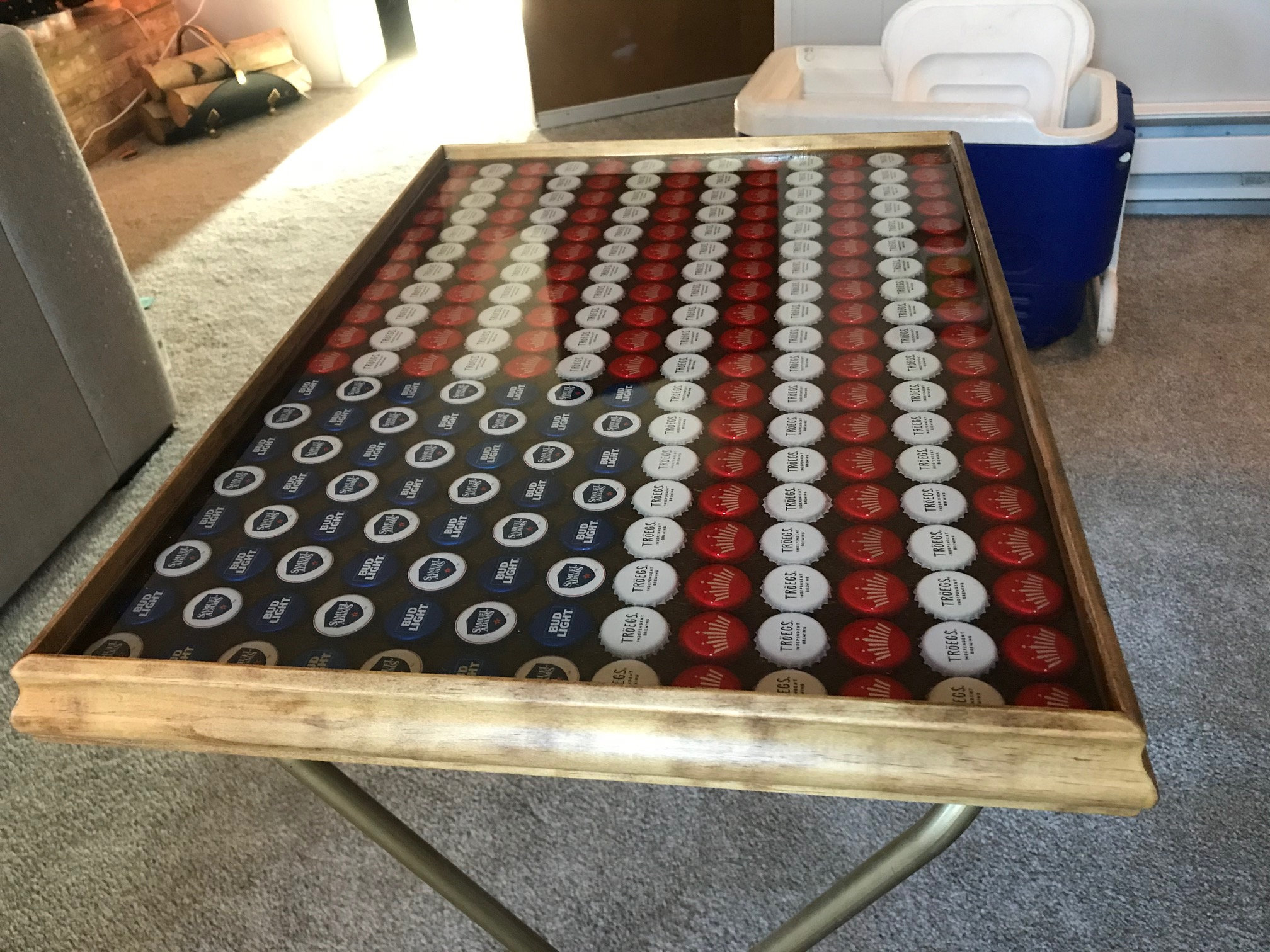 Bottle Cap Beer Pong Table