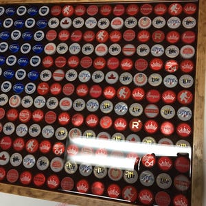 Beer Bottle Cap Art - American Flag - Stained Background - Highly ...
