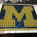 Bottle Cap Art Michigan Wolverines Block m Logo Table Top Epoxy Highly ...