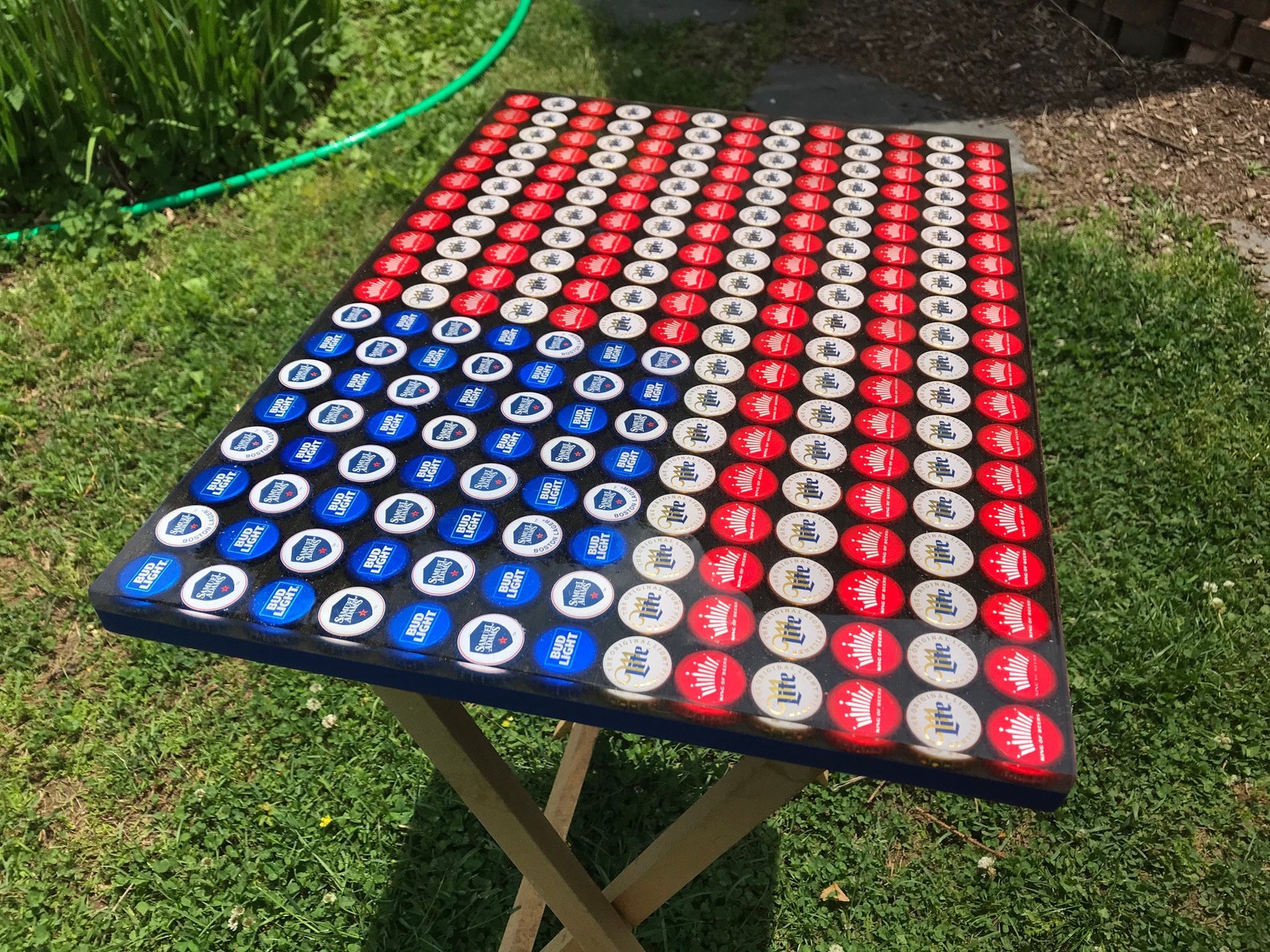 Beer Bottle Cap Art - American Flag - No Trim!!! - Highly Reviewed ...
