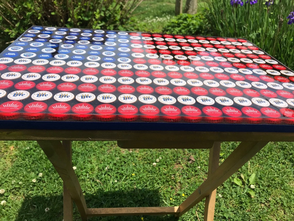 Beer Bottle Cap Art - American Flag - No Trim!!! - Highly Reviewed ...