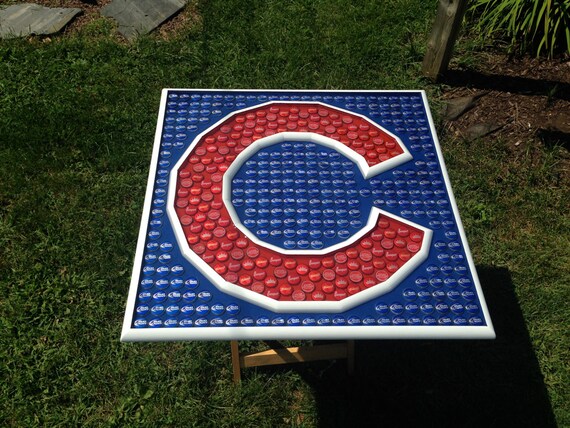 Beer Bottle Cap Art Chicago Cubs c Logo Smooth - Etsy