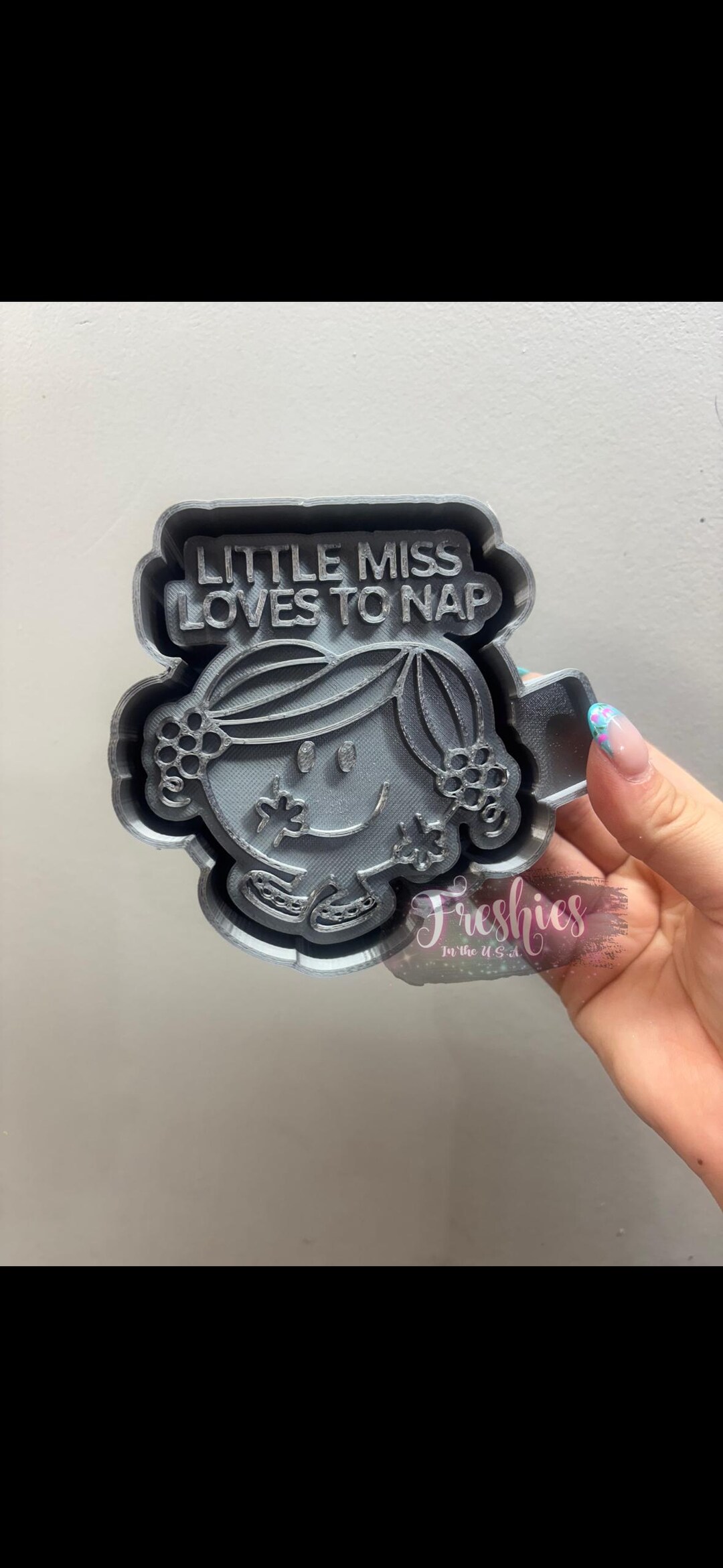 Little Miss Loves to Nap Silicone Car Freshie Mold - Etsy
