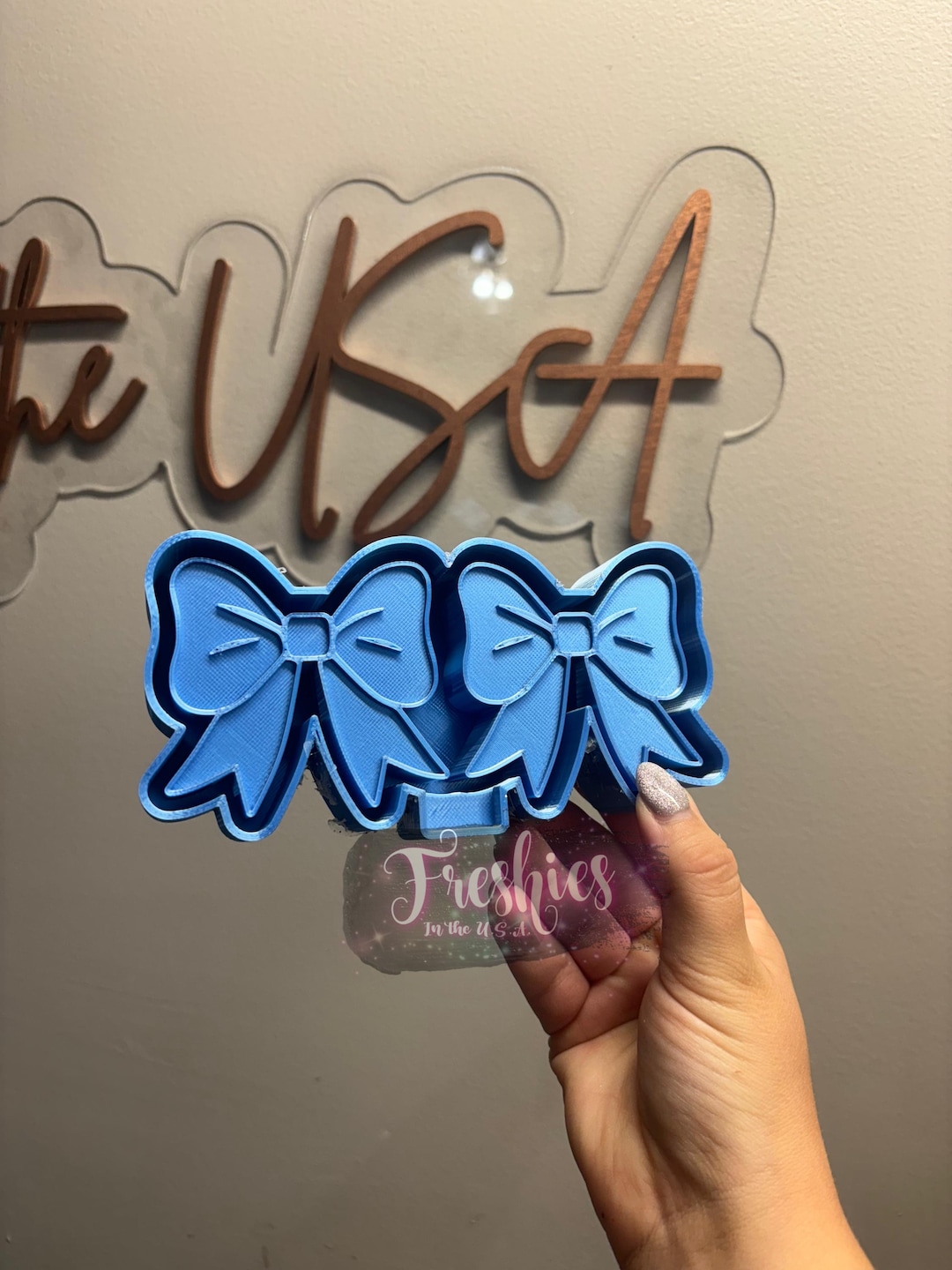 Bow Vent Clips Silicone Car Freshie Mold - Etsy