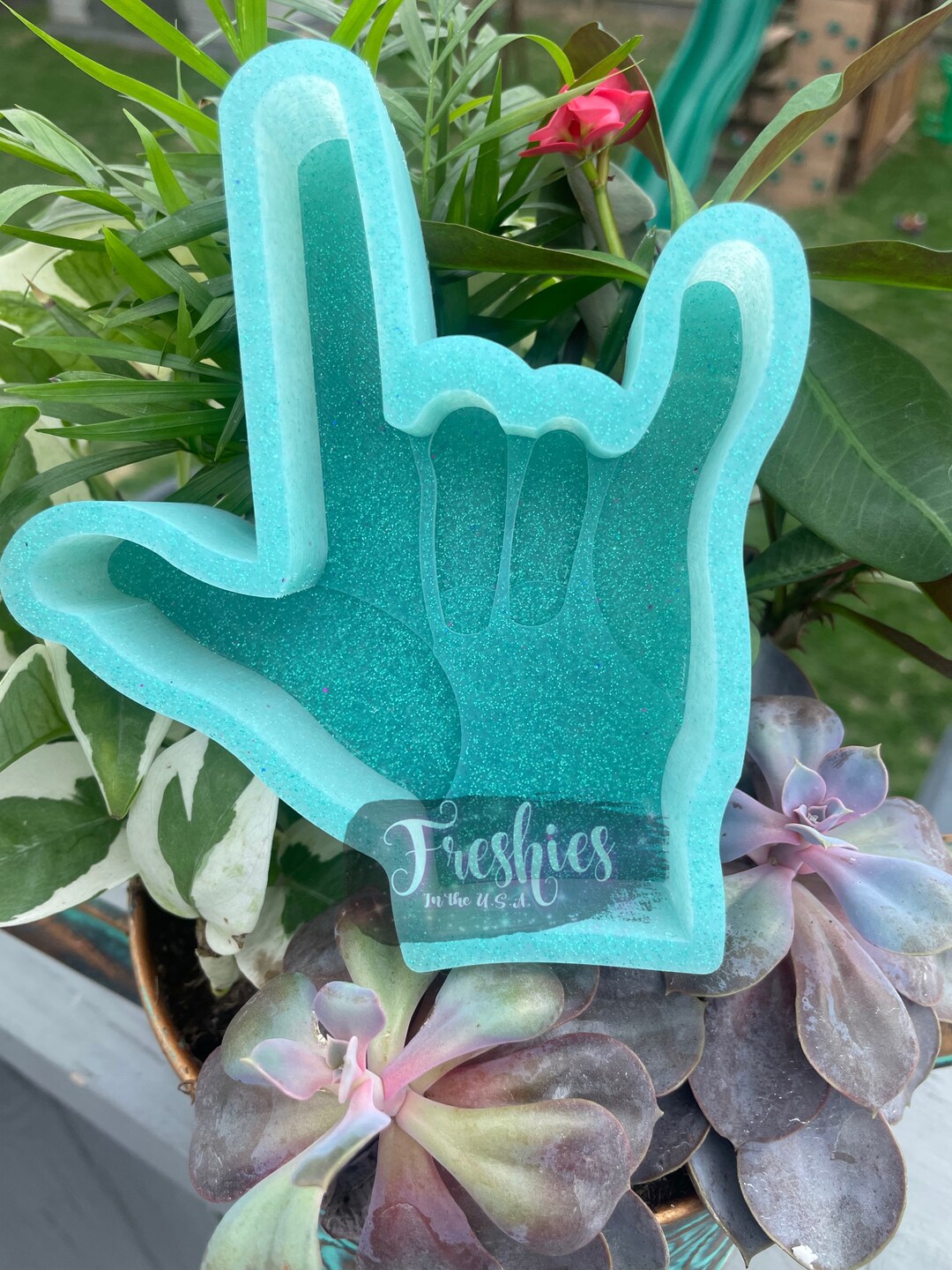 I Love You Sign Language Silicone Car Freshie Mold - Etsy