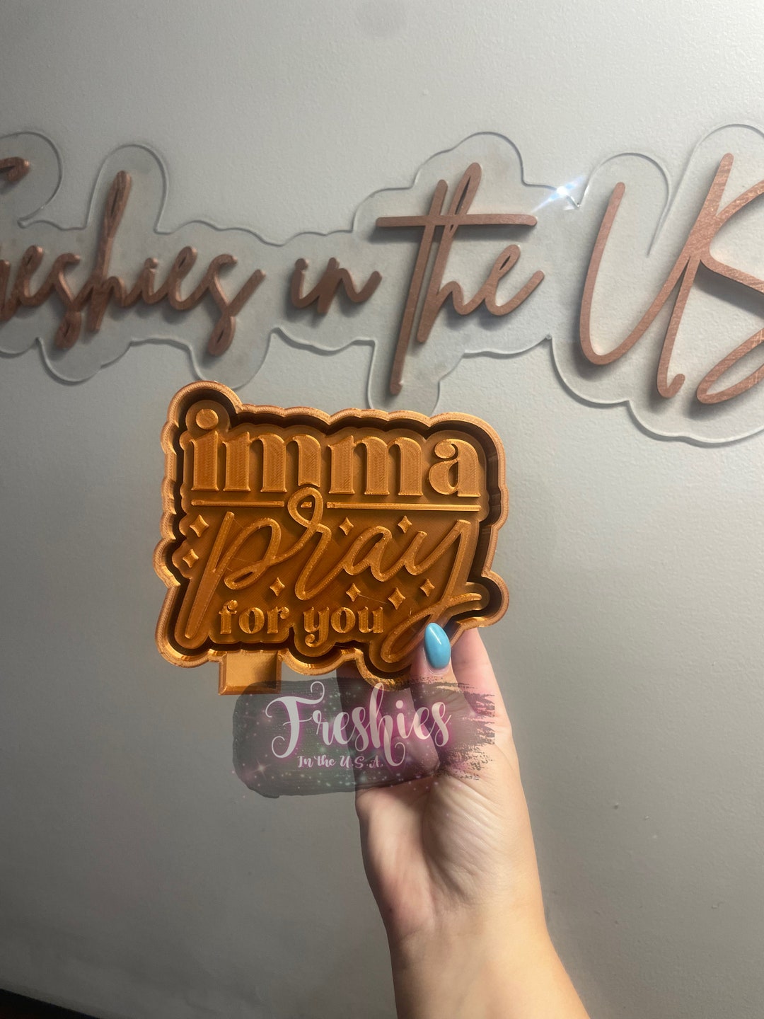 Imma Pray for You Silicone Car Freshie Mold - Etsy