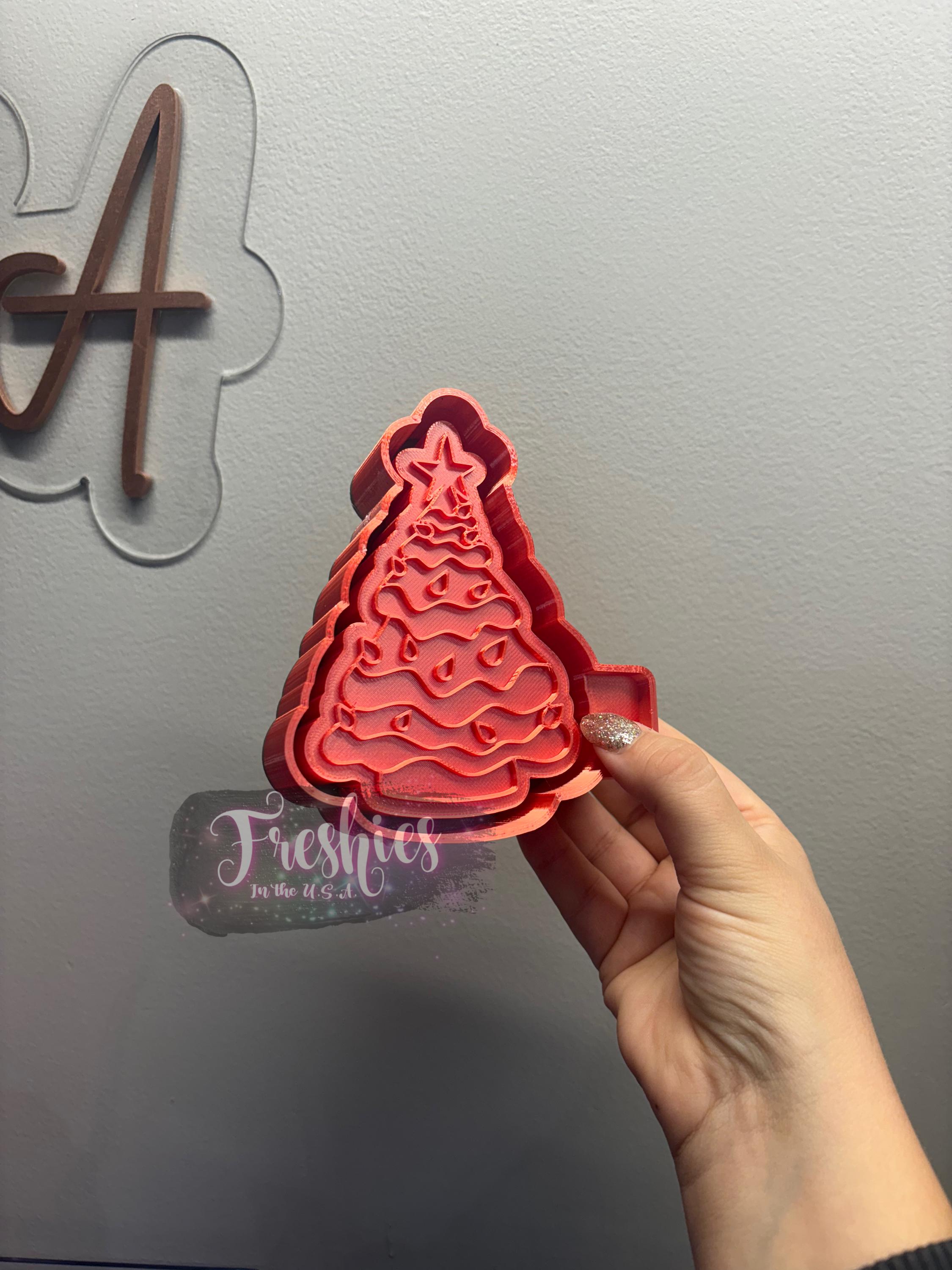 Ceramic Christmas Tree Silicone Car Freshie Mold - Etsy