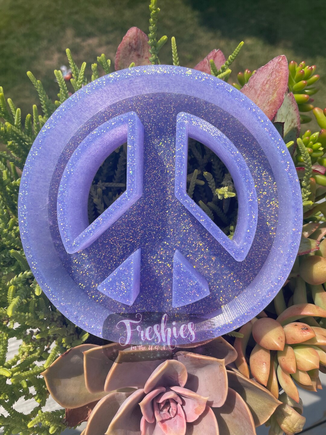 Peace Sign Car Freshie Mold - Etsy