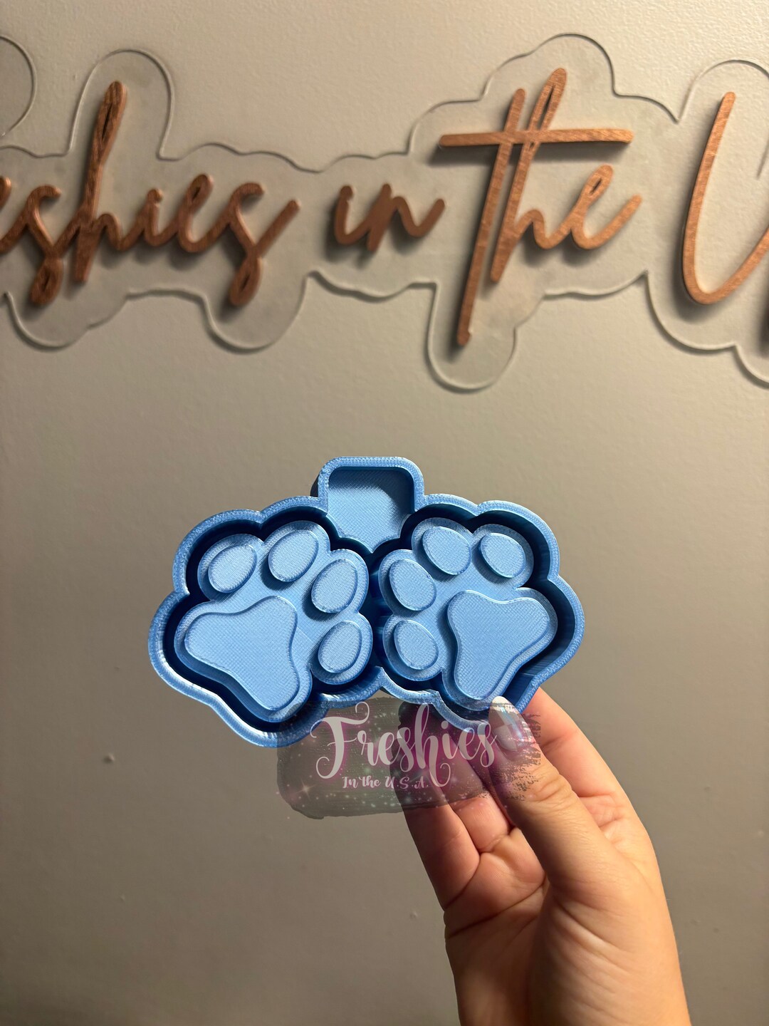 Paw Print Vent Clips Silicone Car Freshie Mold - Etsy