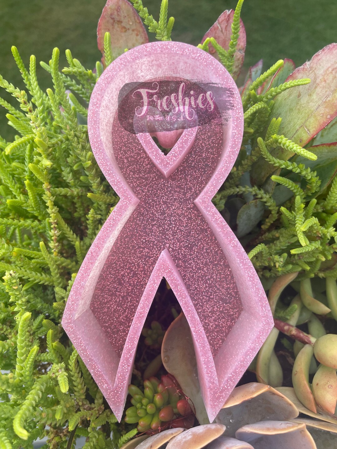 Breast Cancer Awareness Ribbon Car Freshie Mold - Etsy