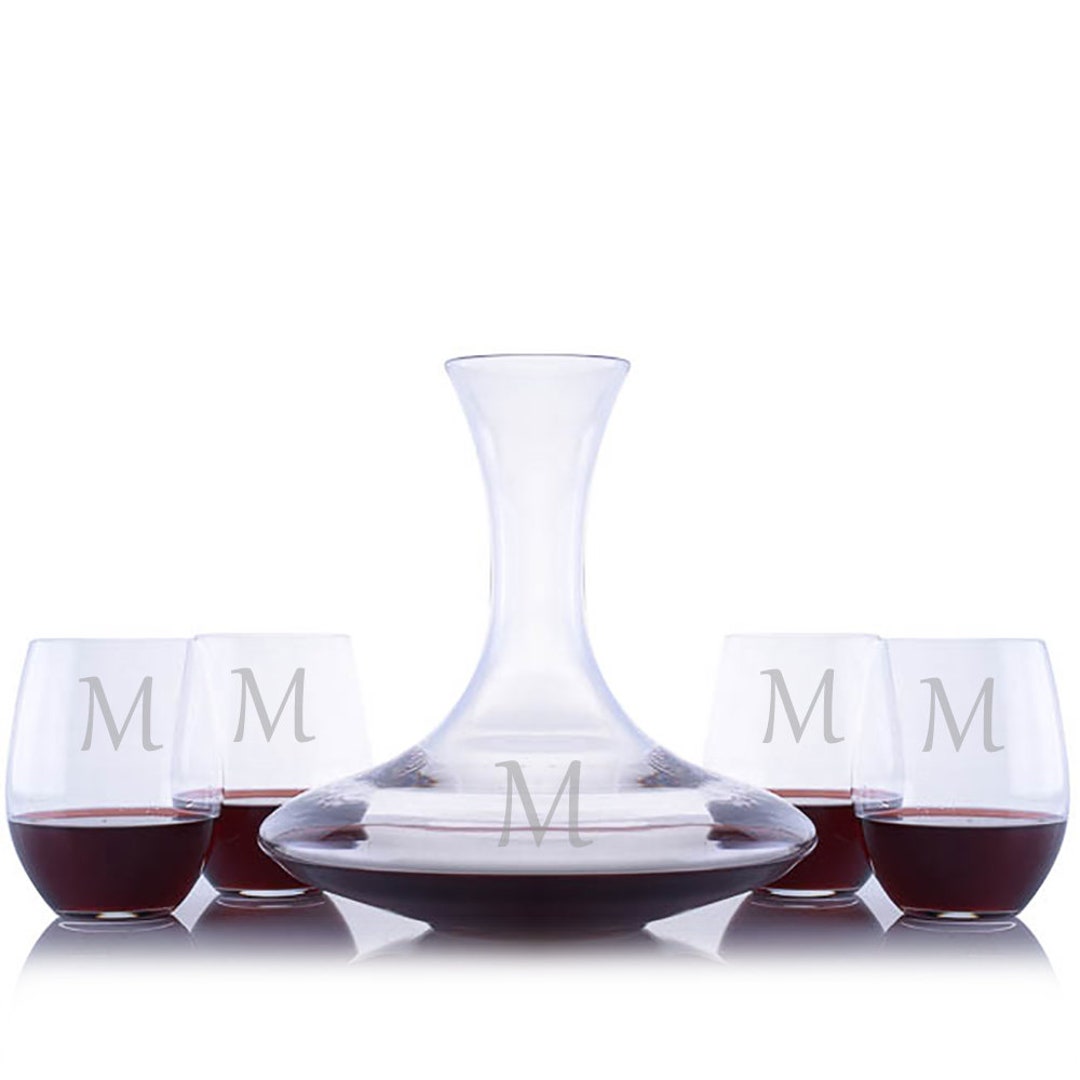 Custom Custom Riedel Ultra Wine Decanter 5pc Stemless Gift Set - Free ...