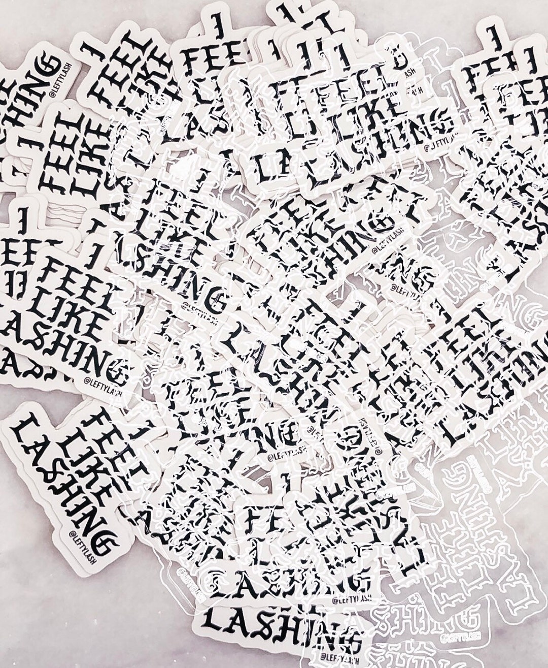 I Feel Like Lashing Custom Vinyl Sticker - Etsy