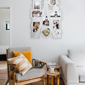 Multi Opening Collage Frame Paris White Collage Frame, Eiffel Tower ...