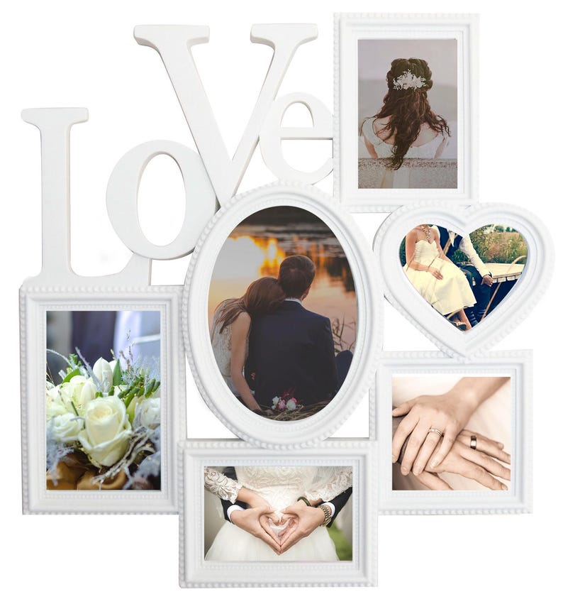 Multi Opening Photo Frame Love Collage Frame, Photo Frame, Decorative ...