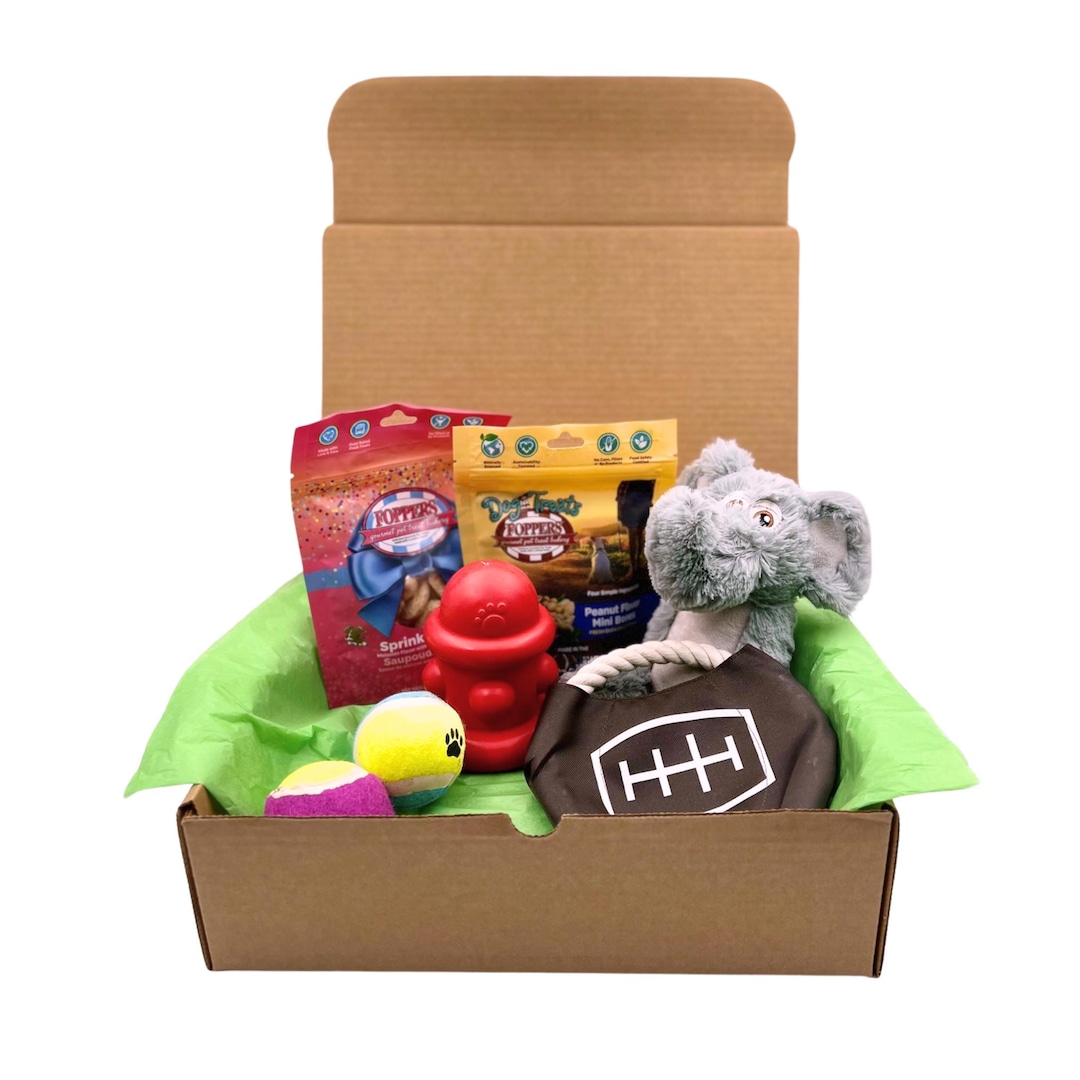 Dog Gift Box, Best Dog Gift Box Set With Pet Toys Treats, Dog Gift Box ...