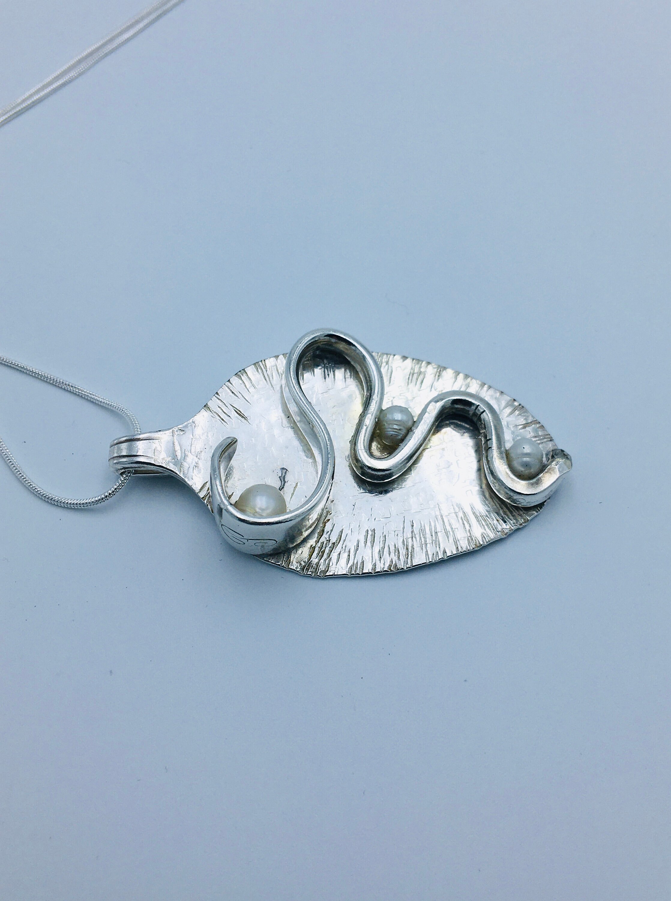 Snake Pendant Silver Spoon Snake Pendant Spoon Pendant - Etsy UK