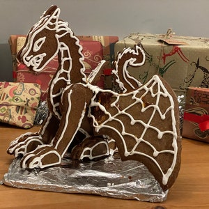 Gingerbread Dragon - Recipe, Template & Instructions [DIGITAL] - Etsy