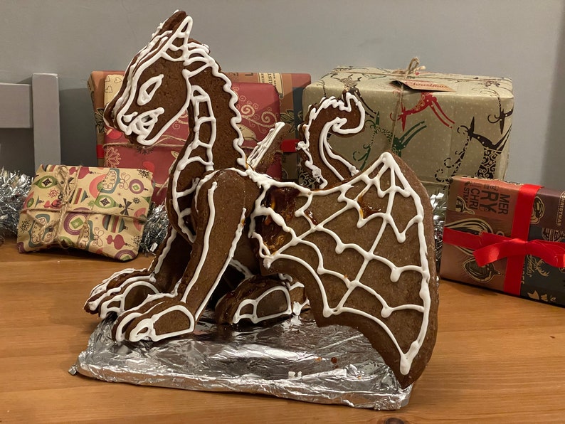 Gingerbread Dragon - Recipe, Template & Instructions [DIGITAL] - Etsy