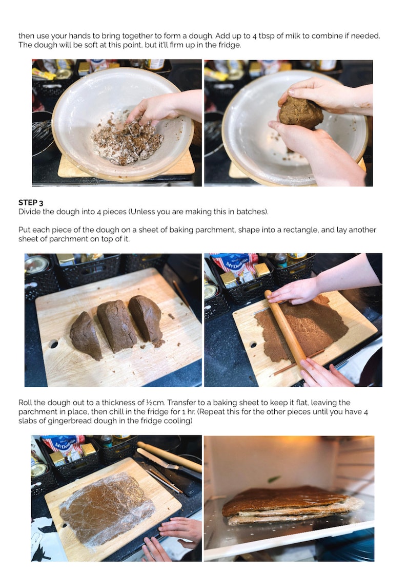 Gingerbread Dragon - Recipe, Template & Instructions [DIGITAL] - Etsy