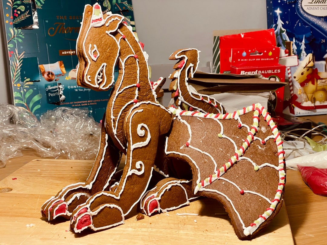 Gingerbread Dragon - Recipe, Template & Instructions [DIGITAL] - Etsy