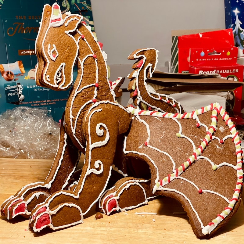 Gingerbread Dragon - Etsy