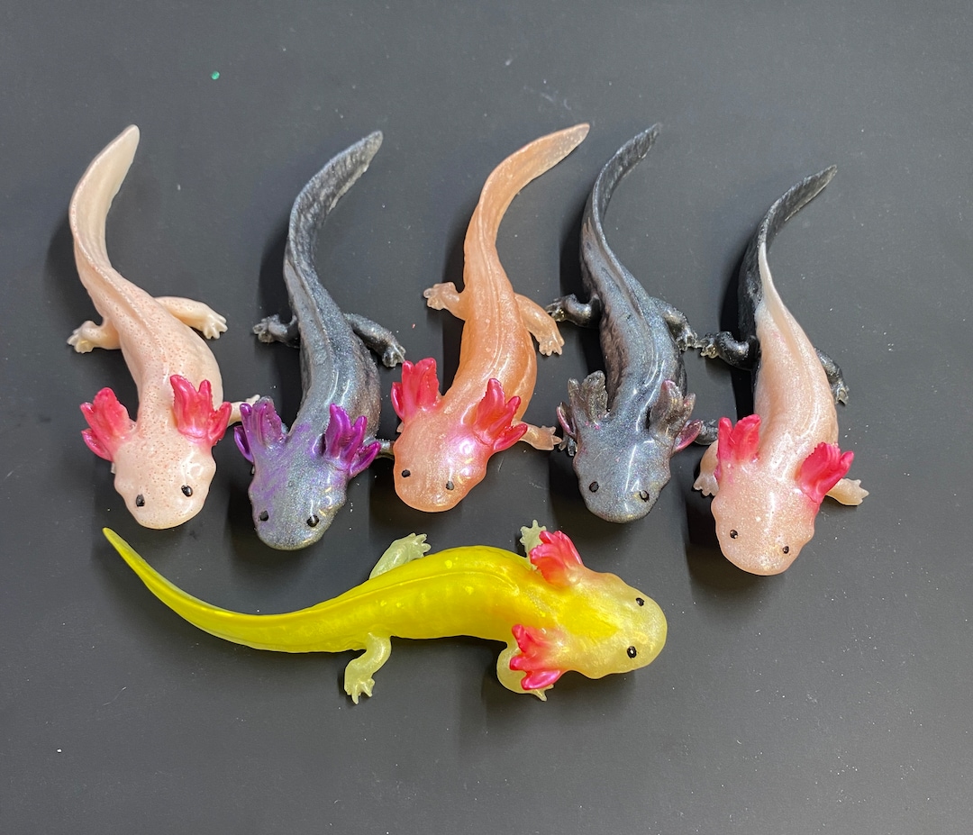 Axolotl Statues, Epoxy Resin - Etsy