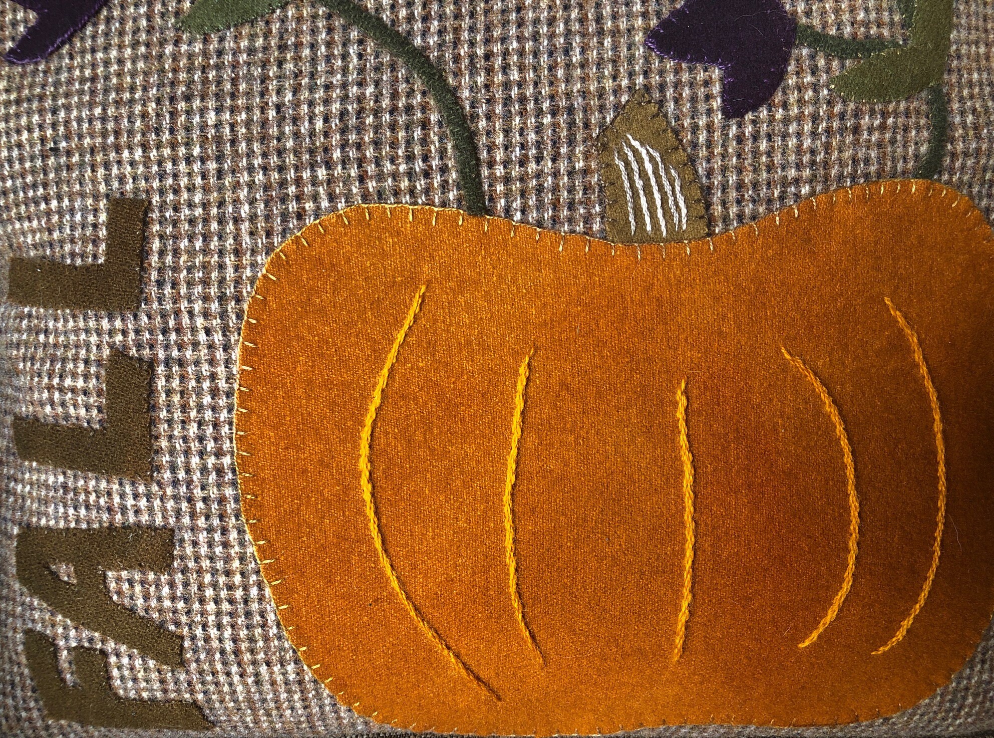 Fall Pumpkin- Applique Pattern - Etsy