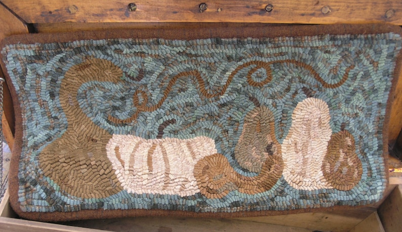 Gourdy- Primitive Rug Hooking Pattern (28 1/2" X 14") - Etsy