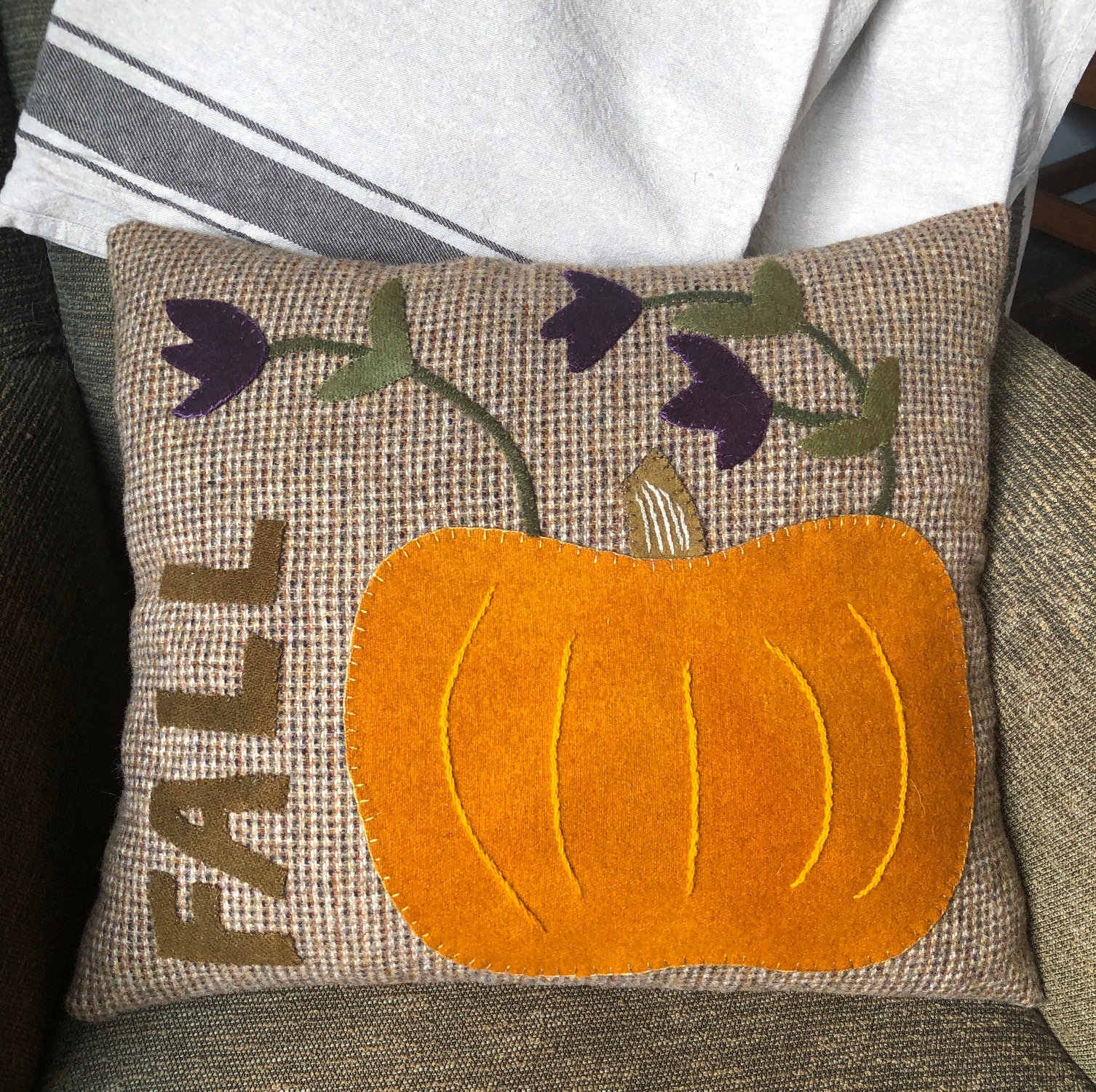 Fall Pumpkin- Applique Pattern - Etsy