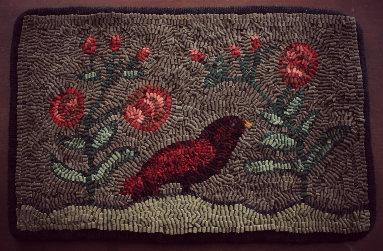 Red Bird- Primitive Rug Hooking Pattern (12" X 18") - Etsy
