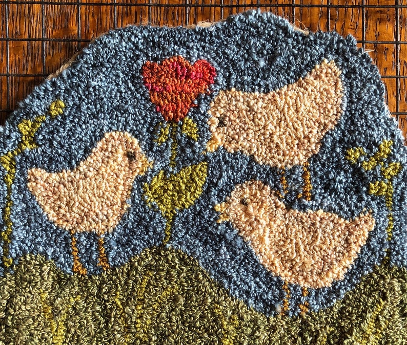 Three Birds- Punch Needle Paper Pattern - Etsy