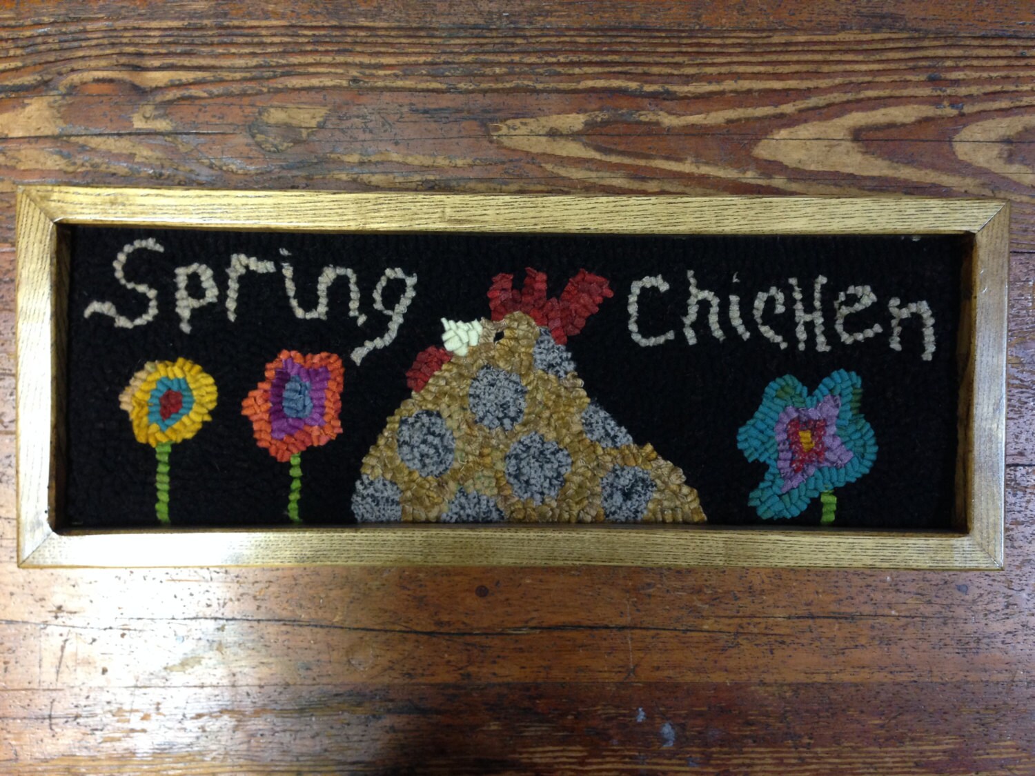 Spring Chicken- Primitive Rug Hooking Pattern (6 1/2" X 20") - Etsy