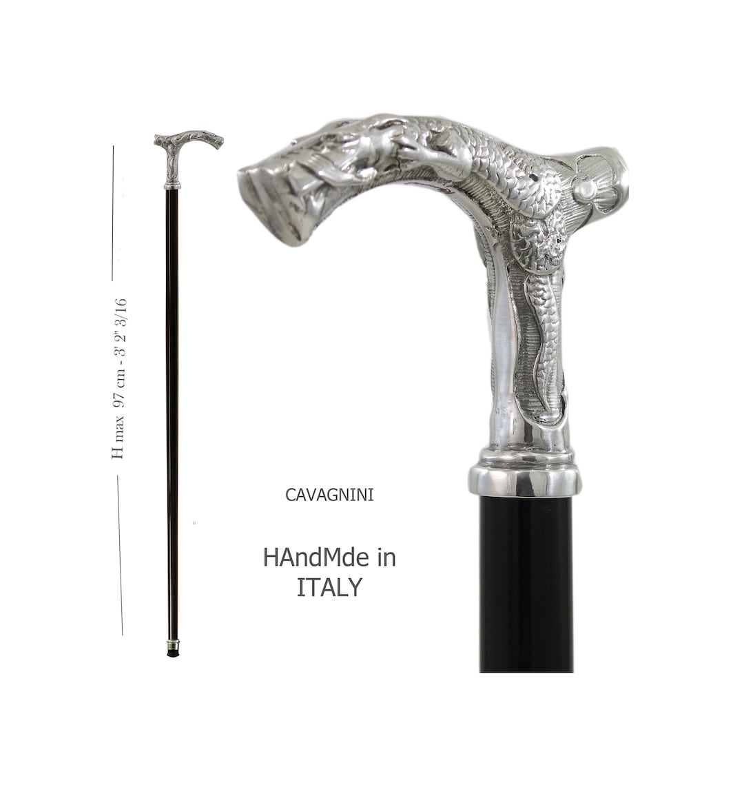 CAVAGNINI walking Canes Wood Solid Metal Custom gift - Etsy Israel